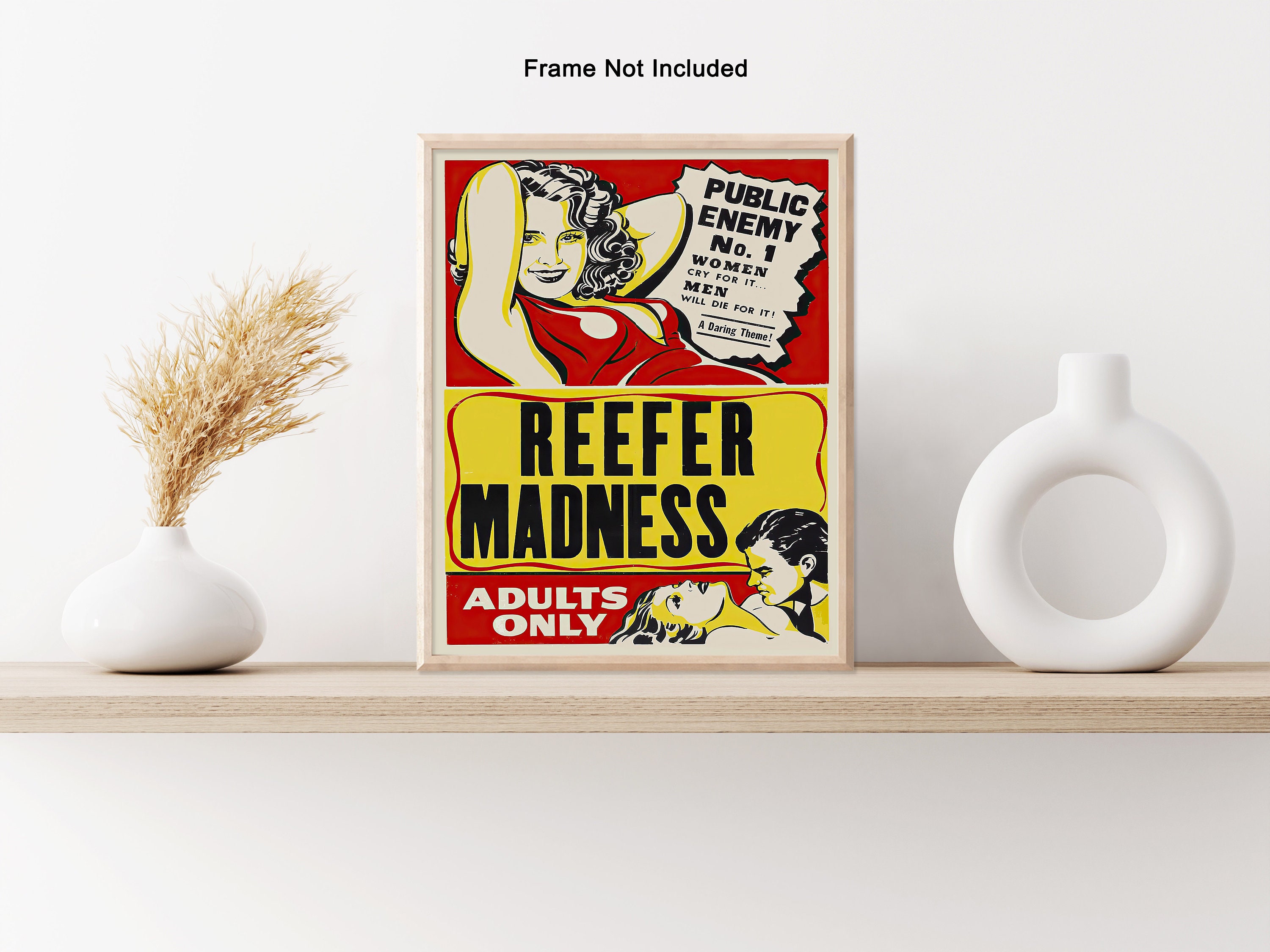 Vintage Reefer Madness Movie Poster Retro Reefer Madness Adults Only ...