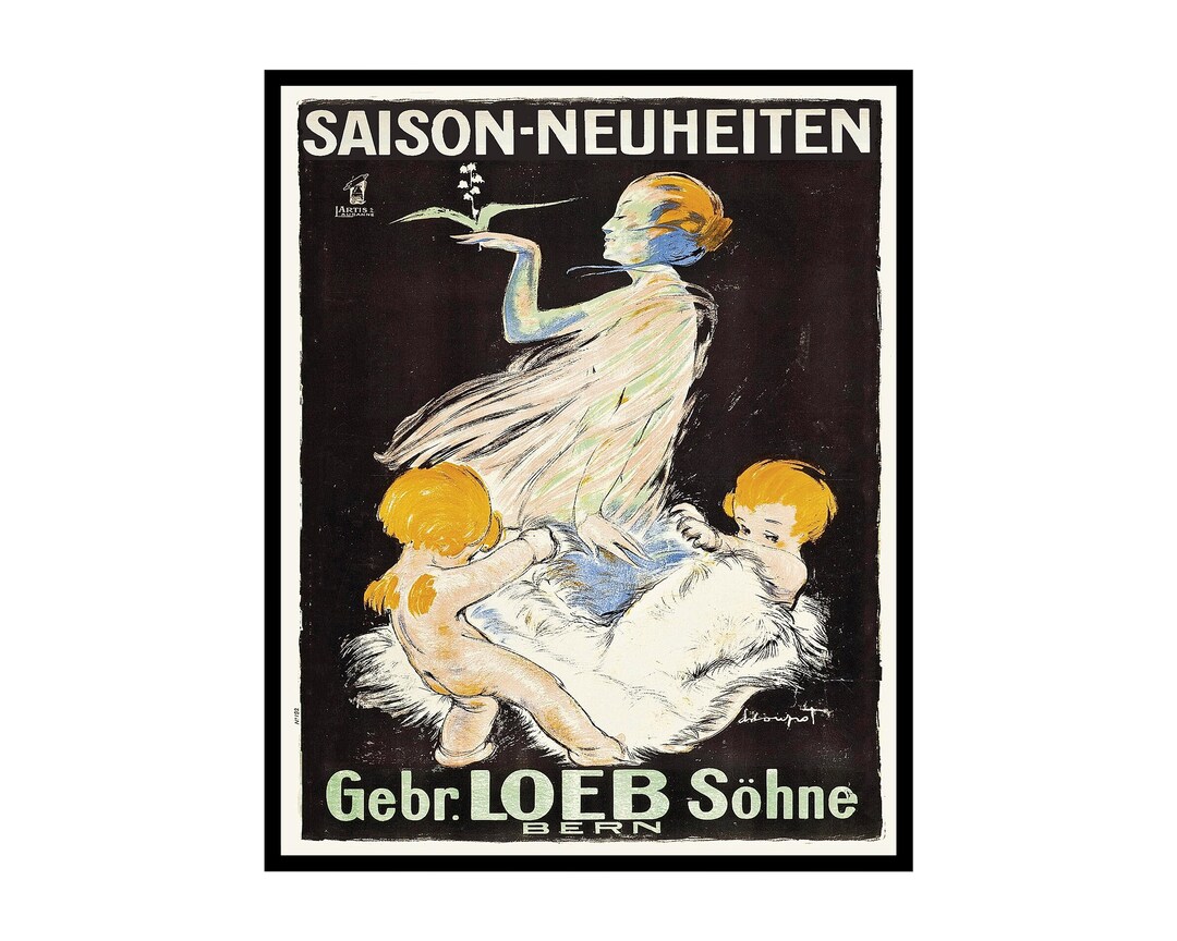 Vintage Charles Loupot Poster Retro Gebr Loeb Sohne Print Gift for ...