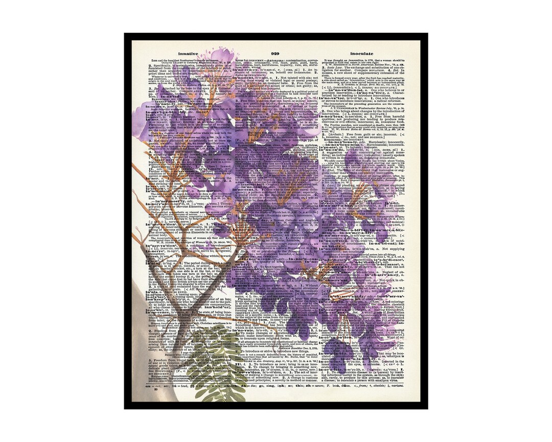Vibrant Jacaranda Watercolor Art Print Ideal Gift for Florists Home ...