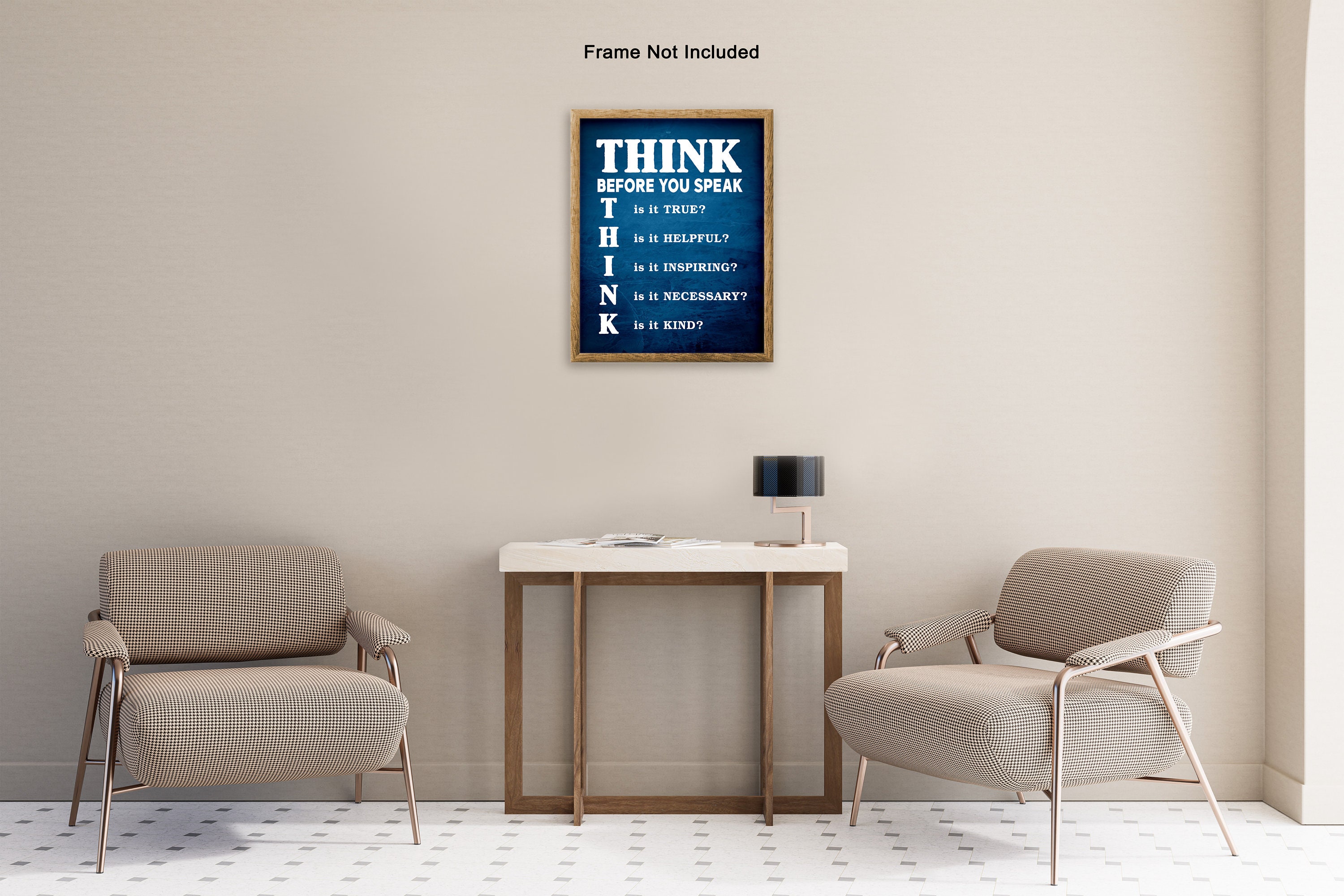 Think Poster Think Before You Speak Print Educational Art Teaching Art ...