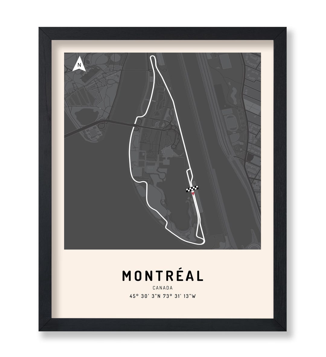 Montreal Poster - Race Track Print - Canada Art - Montreal Race Track ...