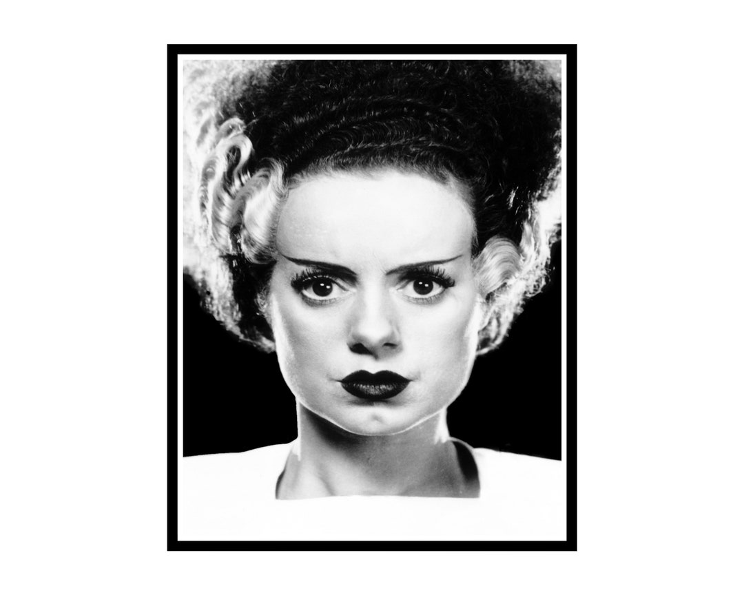 Vintage Bride of Frankenstein Poster Retro Bride of Frankenstein ...