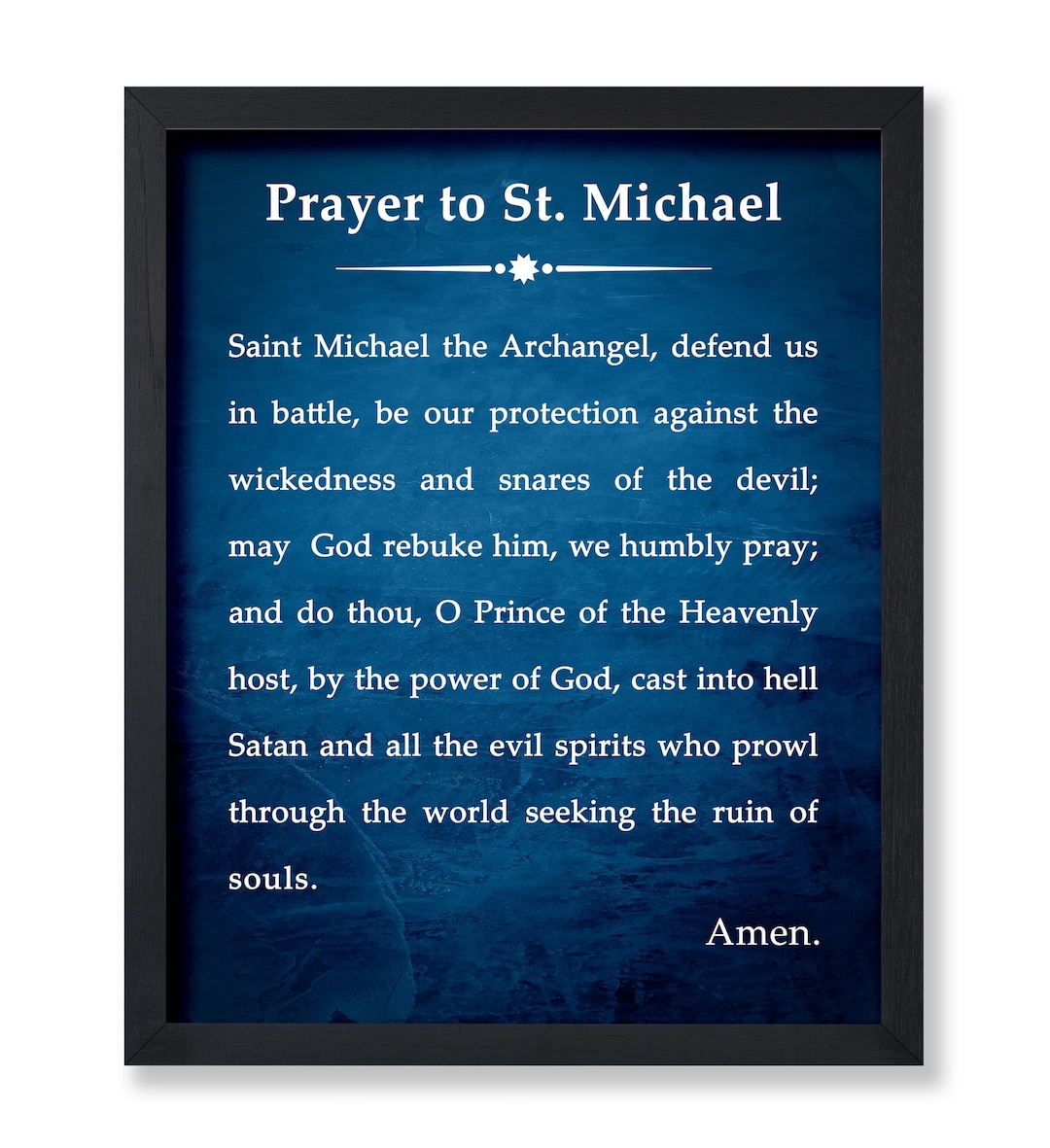 St Michael Poster - Archangel Print for Christian Home Decor ...
