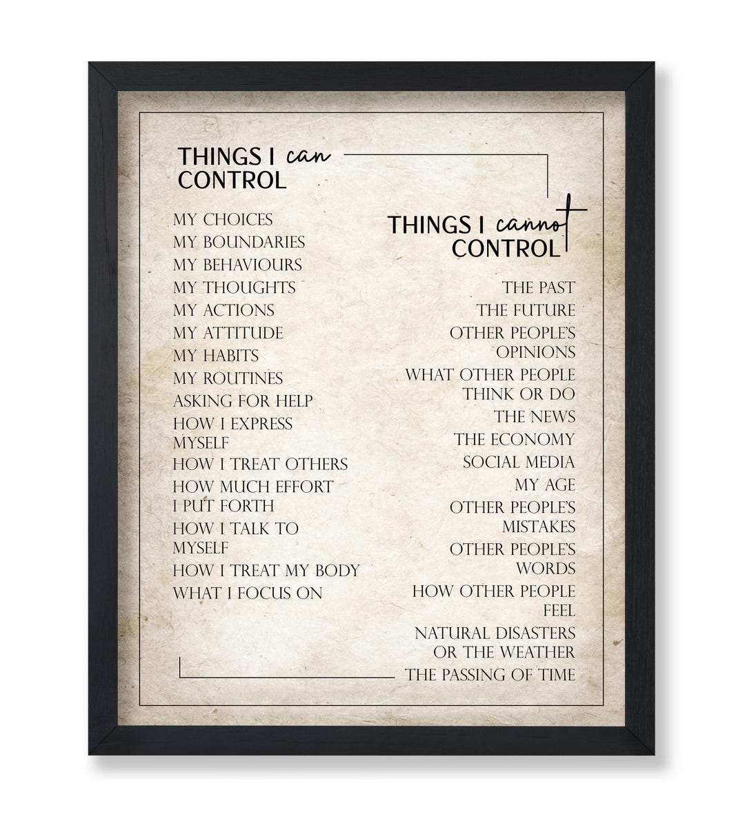 Mental Balance Poster - Therapy Art for Men Women - Inspirational Gift ...