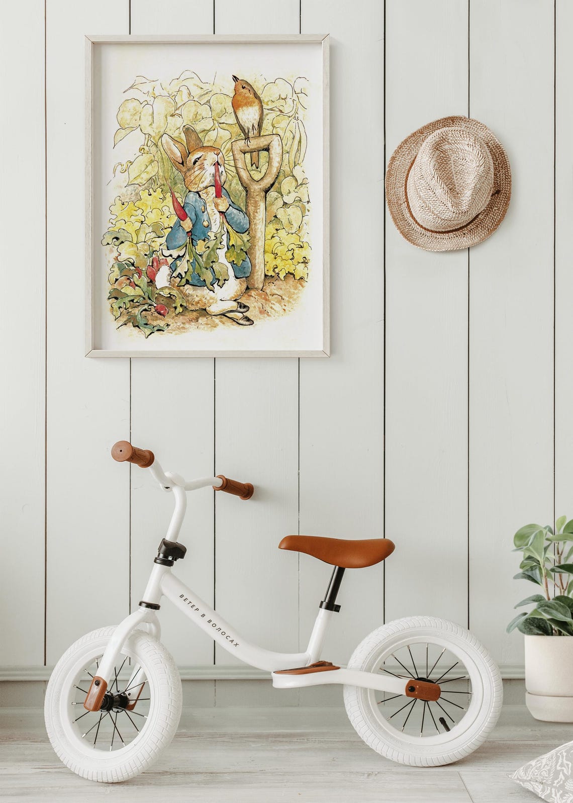 Vintage Peter Rabbit Poster - Retro Bunny Art Print - Gift for Animal ...
