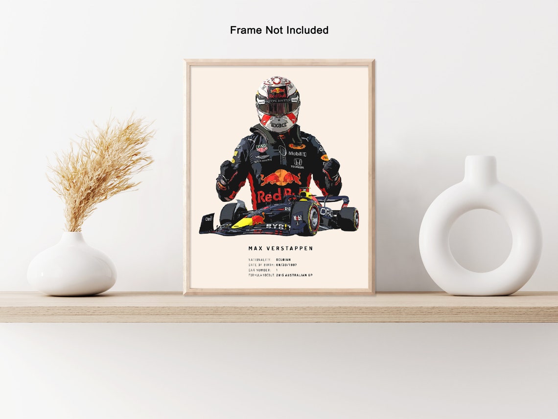 Car Racing Driver Poster Sports Car Print Race Car Art Gift for Men ...