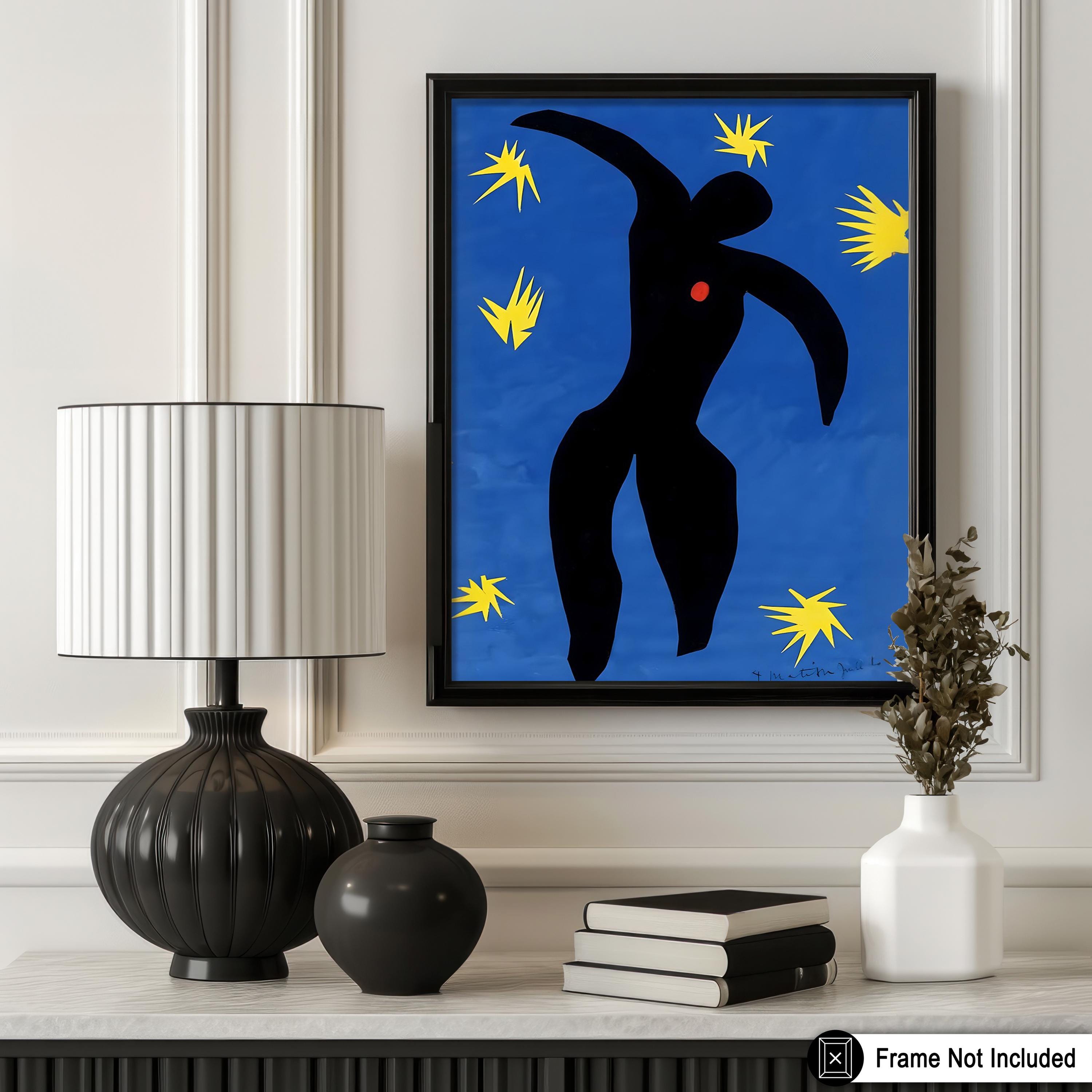 Vintage Henri Matisse Poster - Retro Icarus From Jazz Print - Icare Art - Illustration Art ...