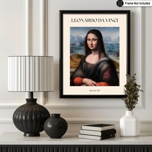 Da Vinci Poster - Mona Lisa Print - Italian Art - Renaissance Art ...