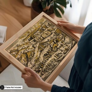 Vintage Pilgrim's Progress Poster - History Print - Celestial City Art ...