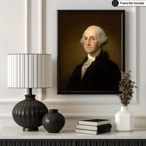 Vintage George Washington Portrait Print - President of the United ...