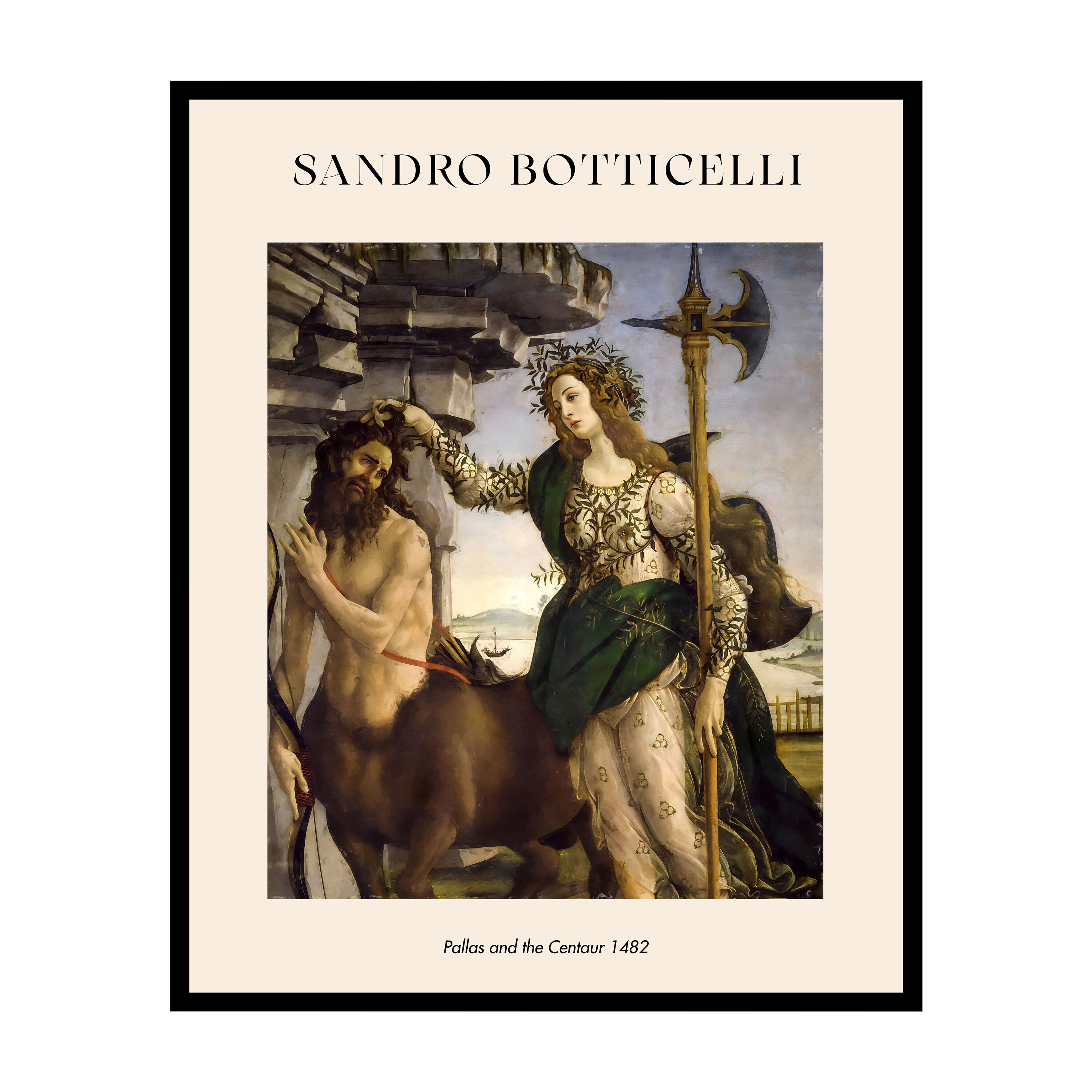 Sandro Botticelli Poster Pallas and the Centaur Print Mythology Art ...
