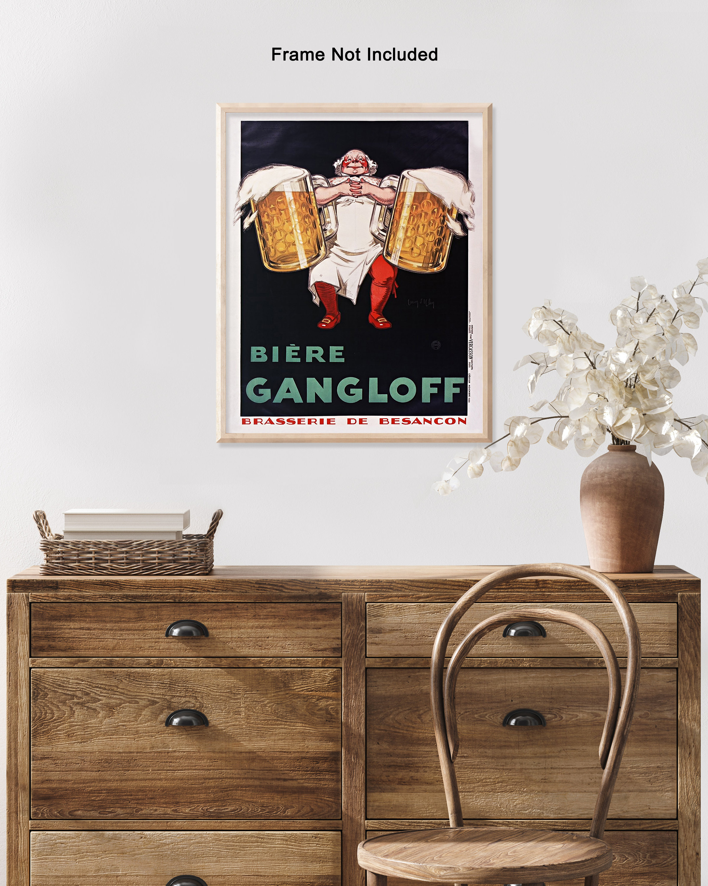 Vintage Biere Gangloff Poster Retro French Beer Print - Etsy