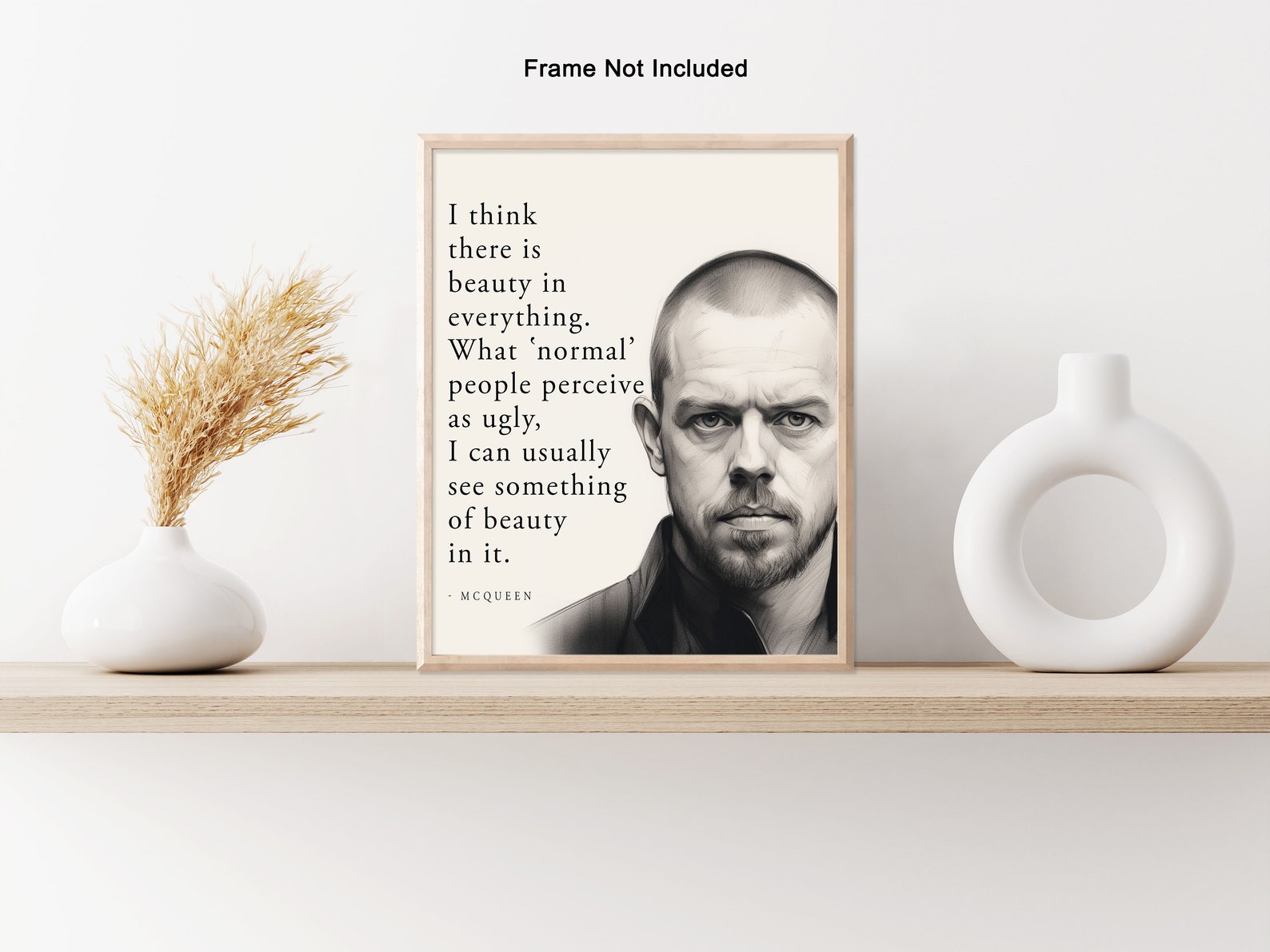 There is Beauty in Everything Poster Mcqueen Print Motivational Art ...