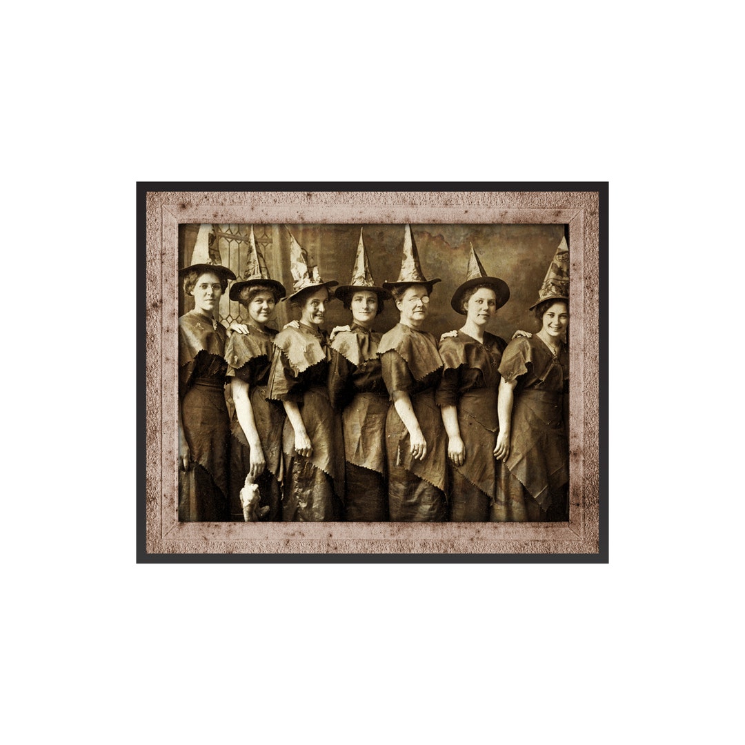 Vintage Witch Poster Retro Coven Print for Halloween Decor Witchcraft ...