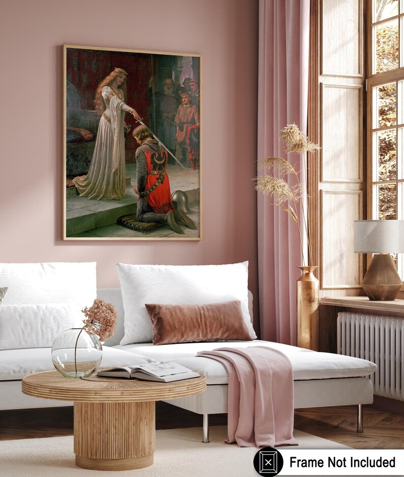 The Accolade Poster - Accolade Ceremony Print - Medieval Art - Queen ...
