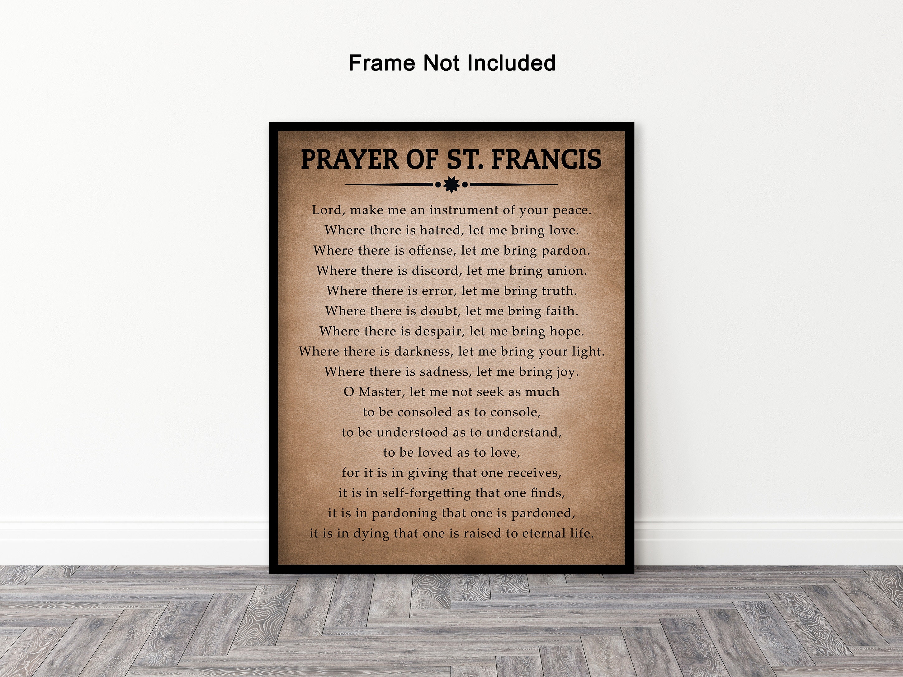Prayer of Saint Francis Poster Instrument of Your Peace Print ...