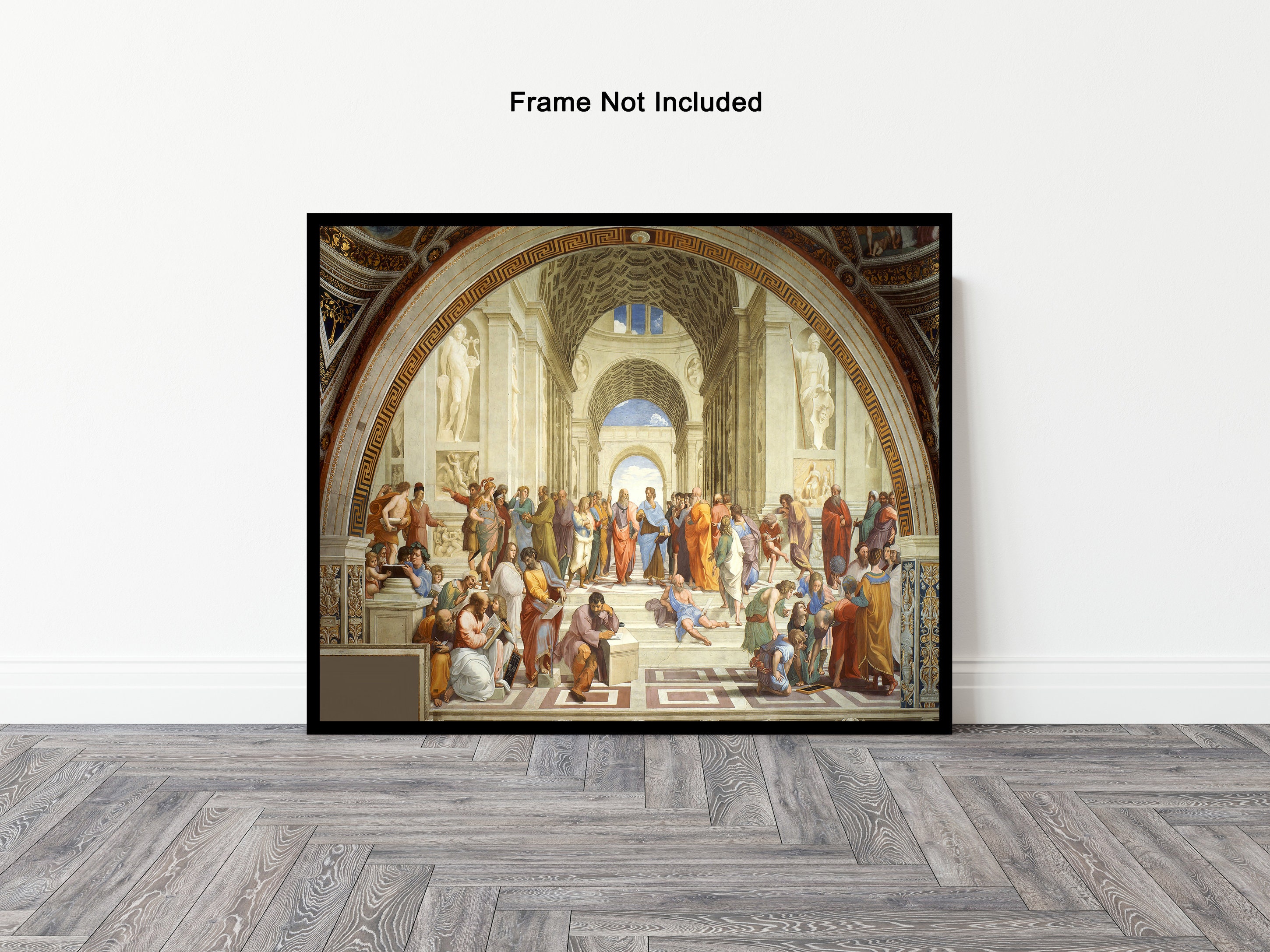 Vintage Renaissance Raphael Poster the School of Athens Print UNFRAMED ...