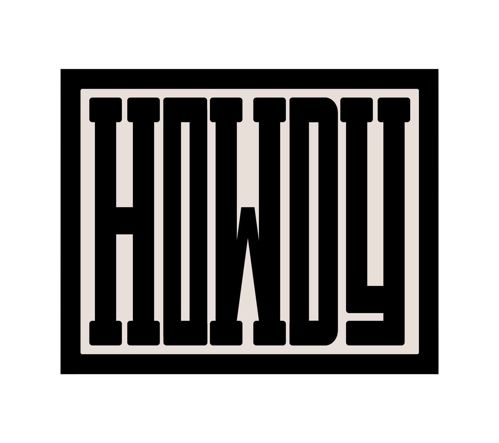 Howdy Poster Retro Typography Print Wild West Art Trendy Art Decor for ...