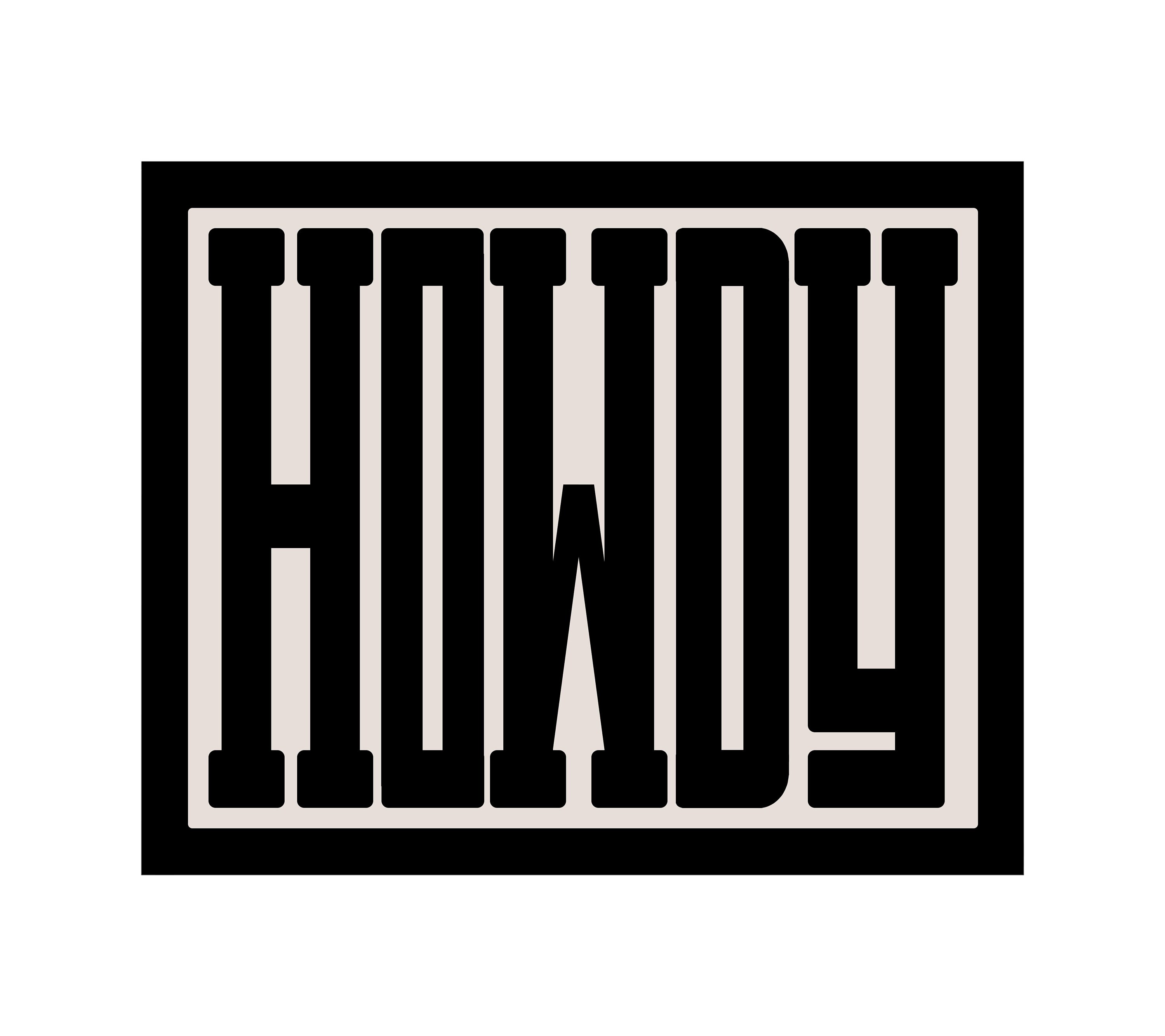 Howdy Poster Retro Typography Print Wild West Art Trendy Art Decor for ...