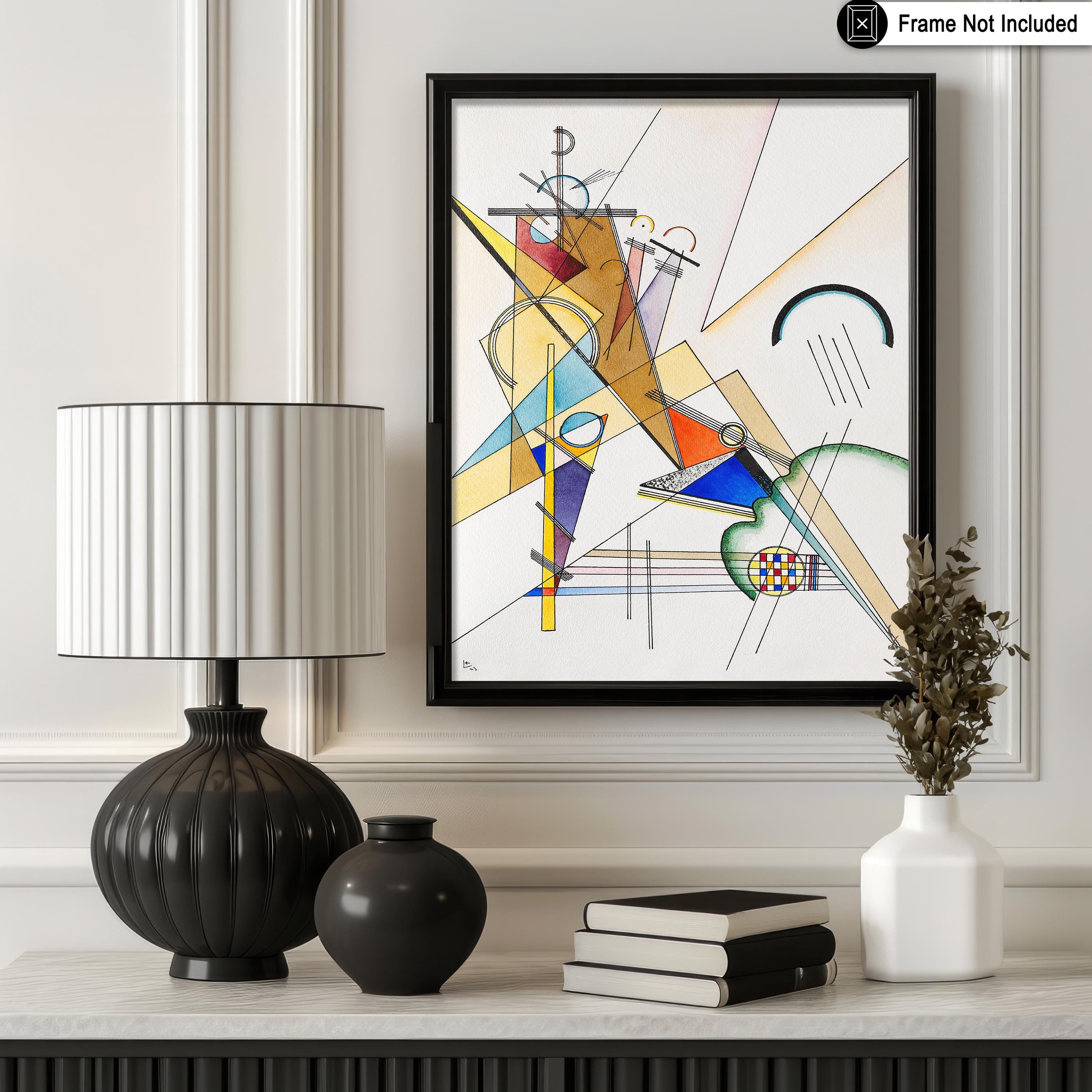 Wassily Kandinsky Poster - Geometric Abstract Art Print - Line Shape ...