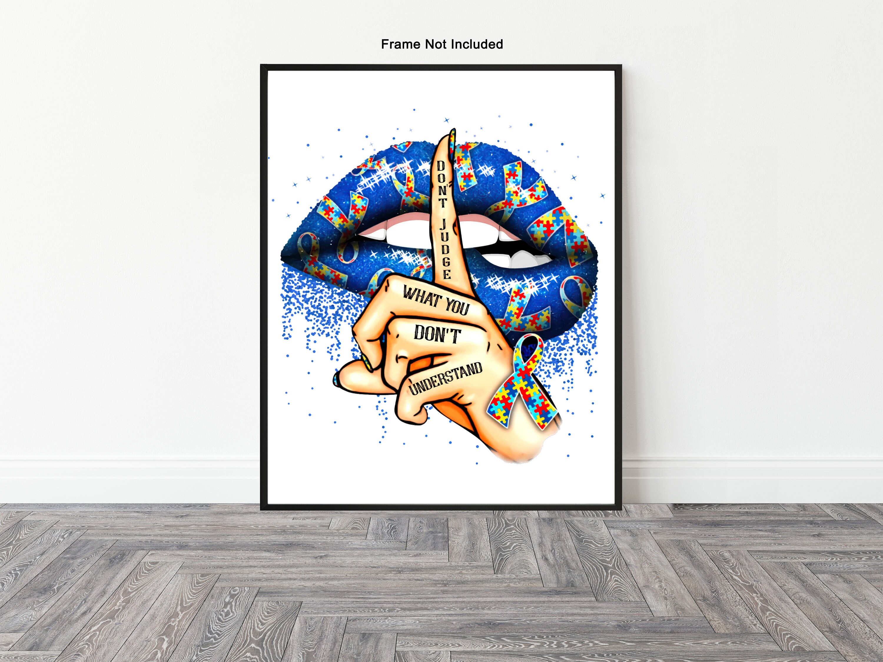 Autism Awareness Poster Mental Balance Print Inspiring Wall Art for ...