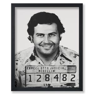 Vintage Pablo Escobar Poster - Retro Pablo Escobar Mugshot Print ...