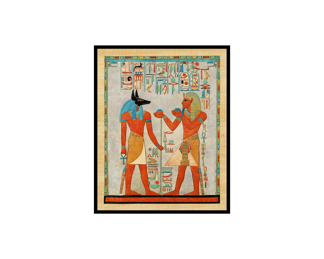 Vintage King Anubis Poster Egyptian Art Print Perfect Gift for Men ...