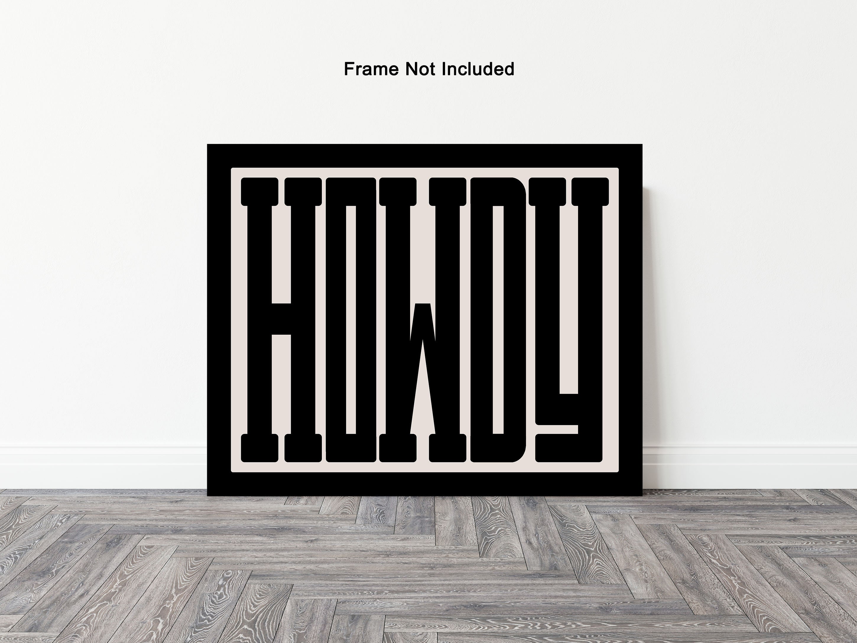 Howdy Poster Retro Typography Print Wild West Art Trendy Art Decor for ...