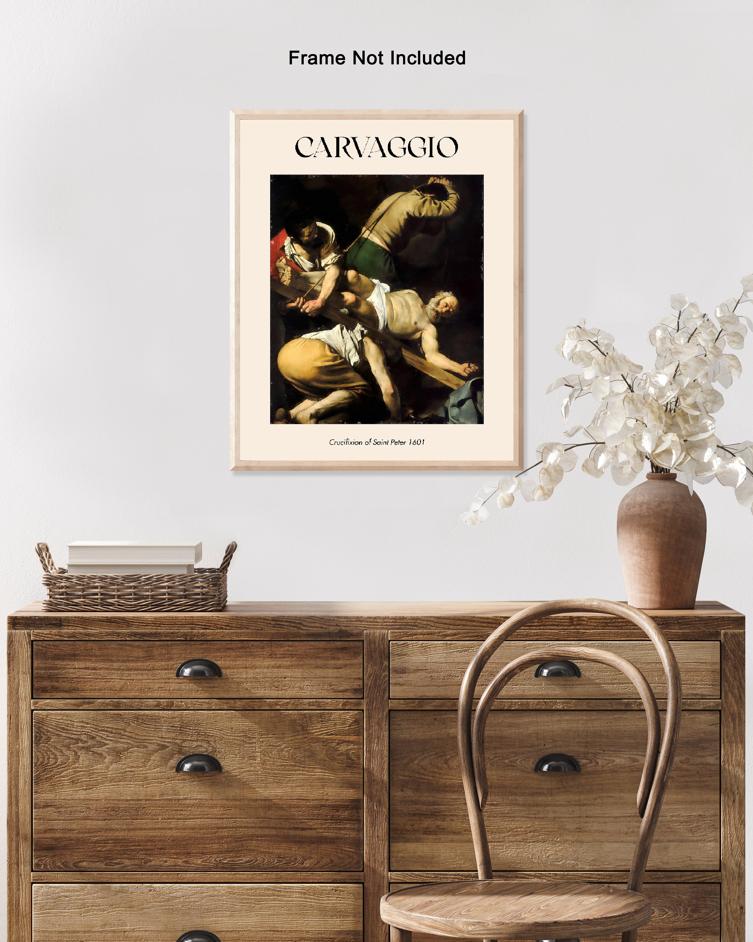 Caravaggio Poster Crucifixion of St. Peter Print Italian Art Mythology ...