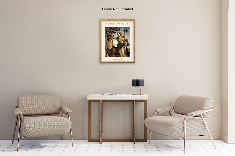 Sandro Botticelli Poster Pallas and the Centaur Print Mythology Art ...