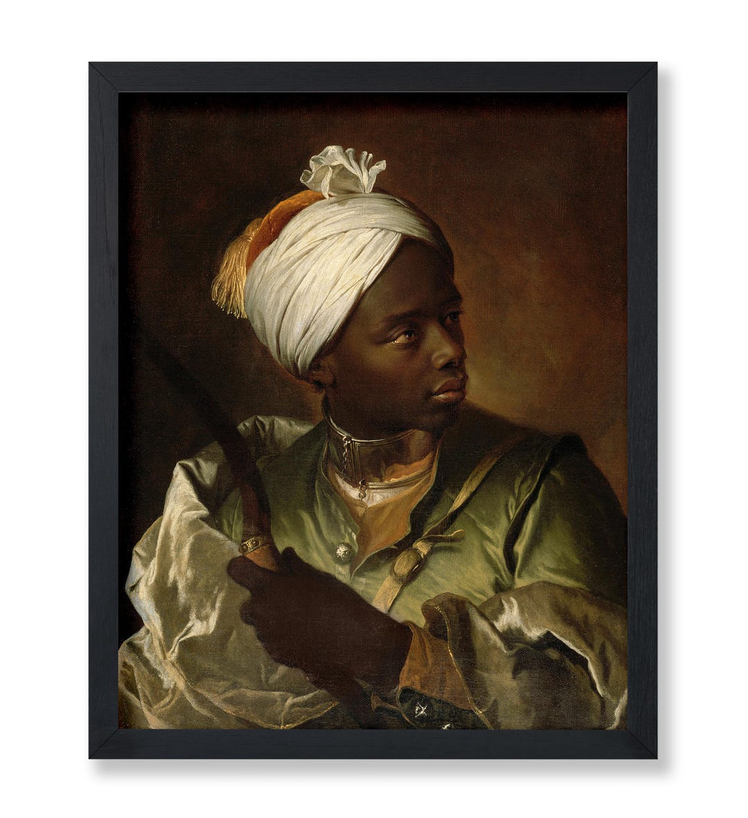 Vintage Portrait of A Black Man Holding A Bow Poster - African Man ...