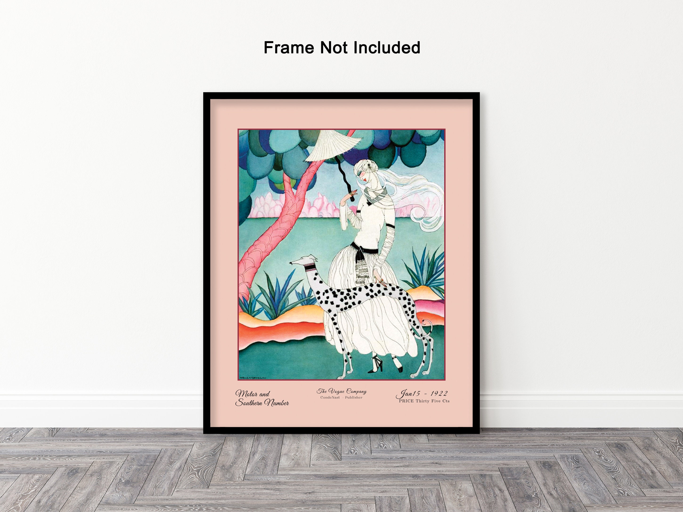 Dalmatian Fashion Poster Unframed Print for Living Room or Bedroom Wall ...