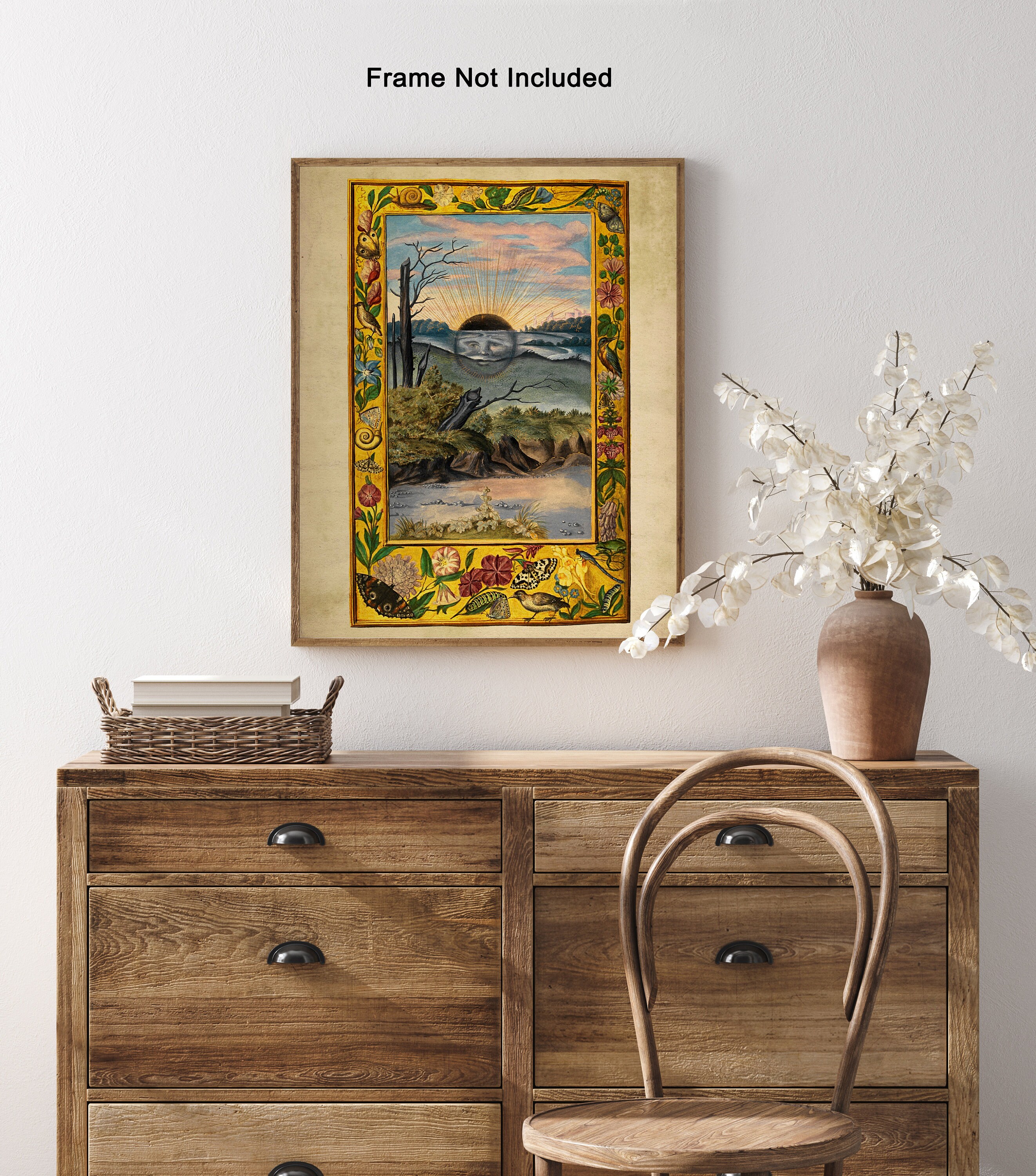 Retro Art Print Vintage Splendor Sun Poster Surreal Home Decor Gift for ...