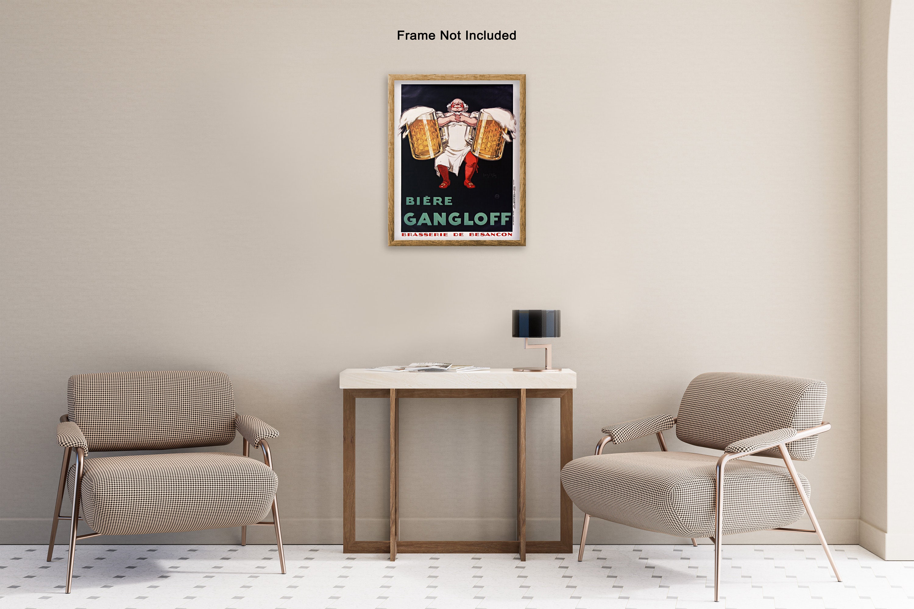 Vintage Biere Gangloff Poster Retro French Beer Print - Etsy