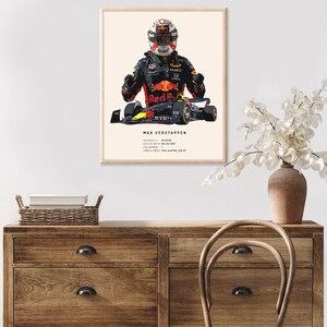 Car Racing Driver Poster Sports Car Print Race Car Art Gift for Men ...