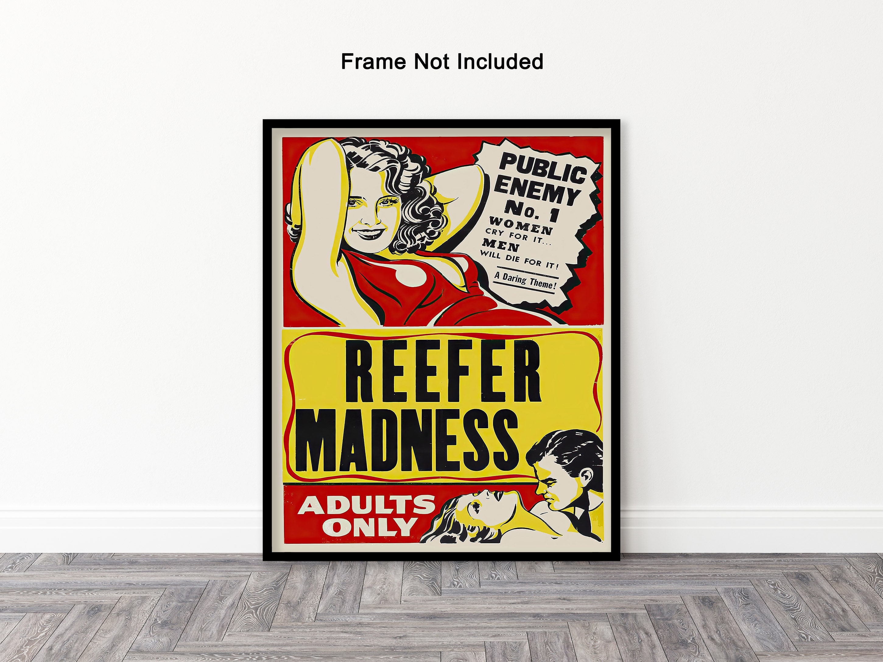 Vintage Reefer Madness Movie Poster Retro Reefer Madness Adults Only ...