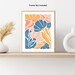 Flower Poster Retro Floral Print Pastel Colors Art Blossoms Art Modern ...