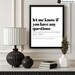 Let Me Know If You Have Any Questions Print - Funny Dictionary Art ...