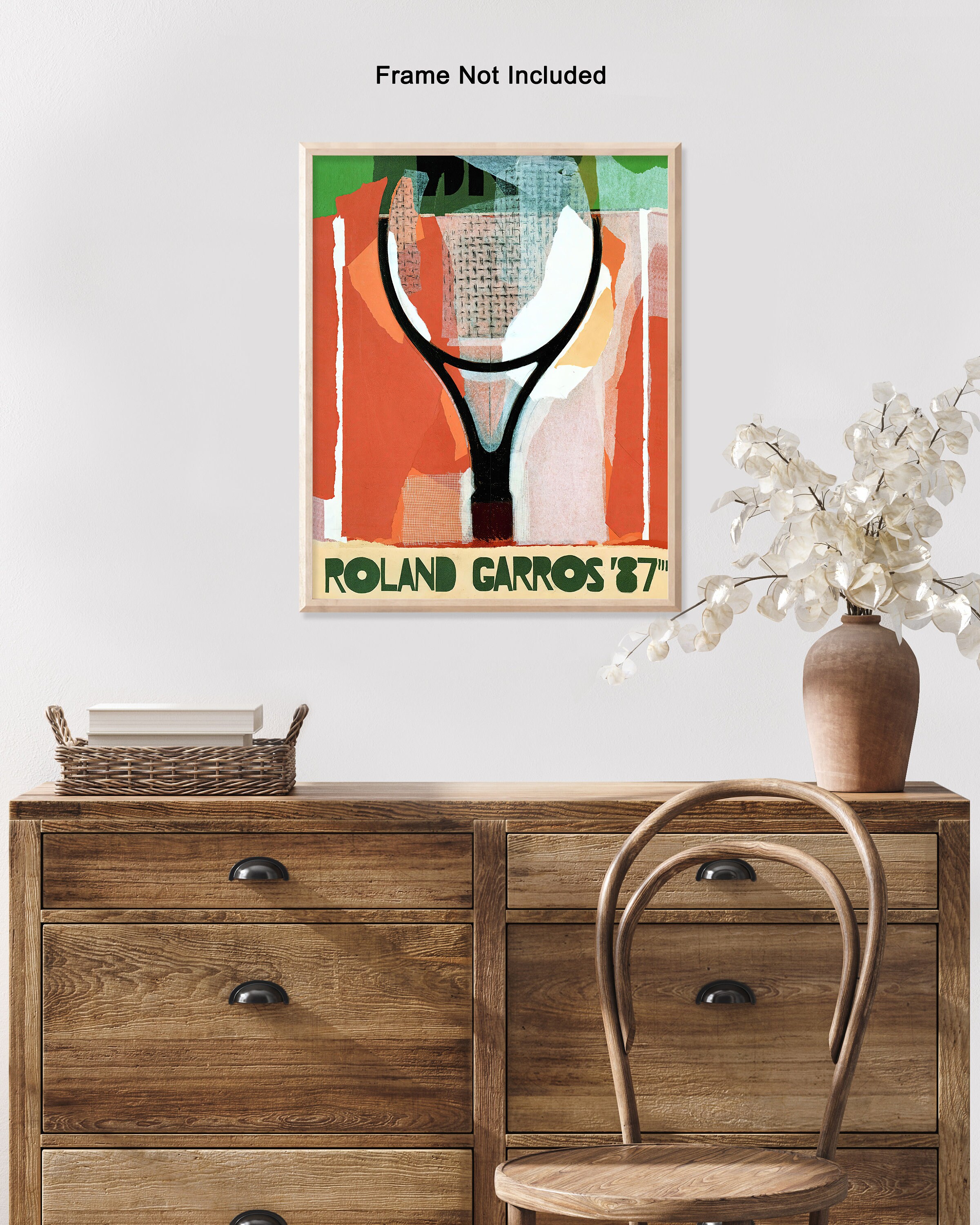 Vintage 1987 Tennis Poster Retro Sport Print Gift for Men, Women ...