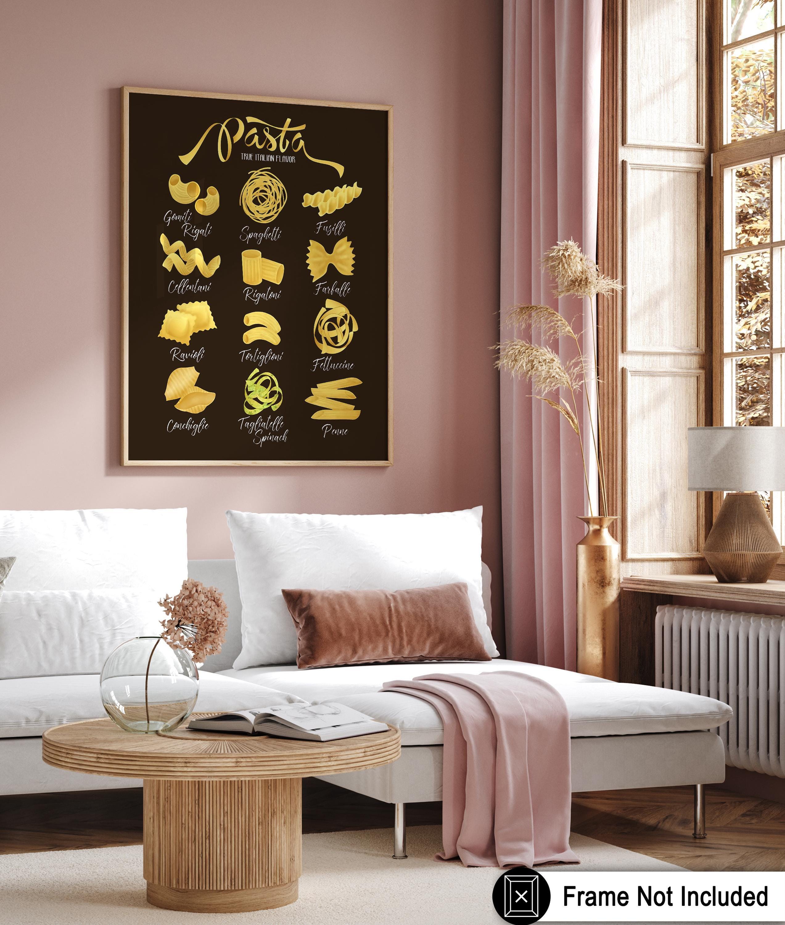 Vintage Pasta Poster - Retro Pasta Guide Print - Etsy