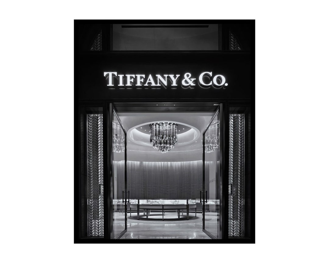 Tiffany Poster Jewellery Storefront Print Luxury Fashion Art ...