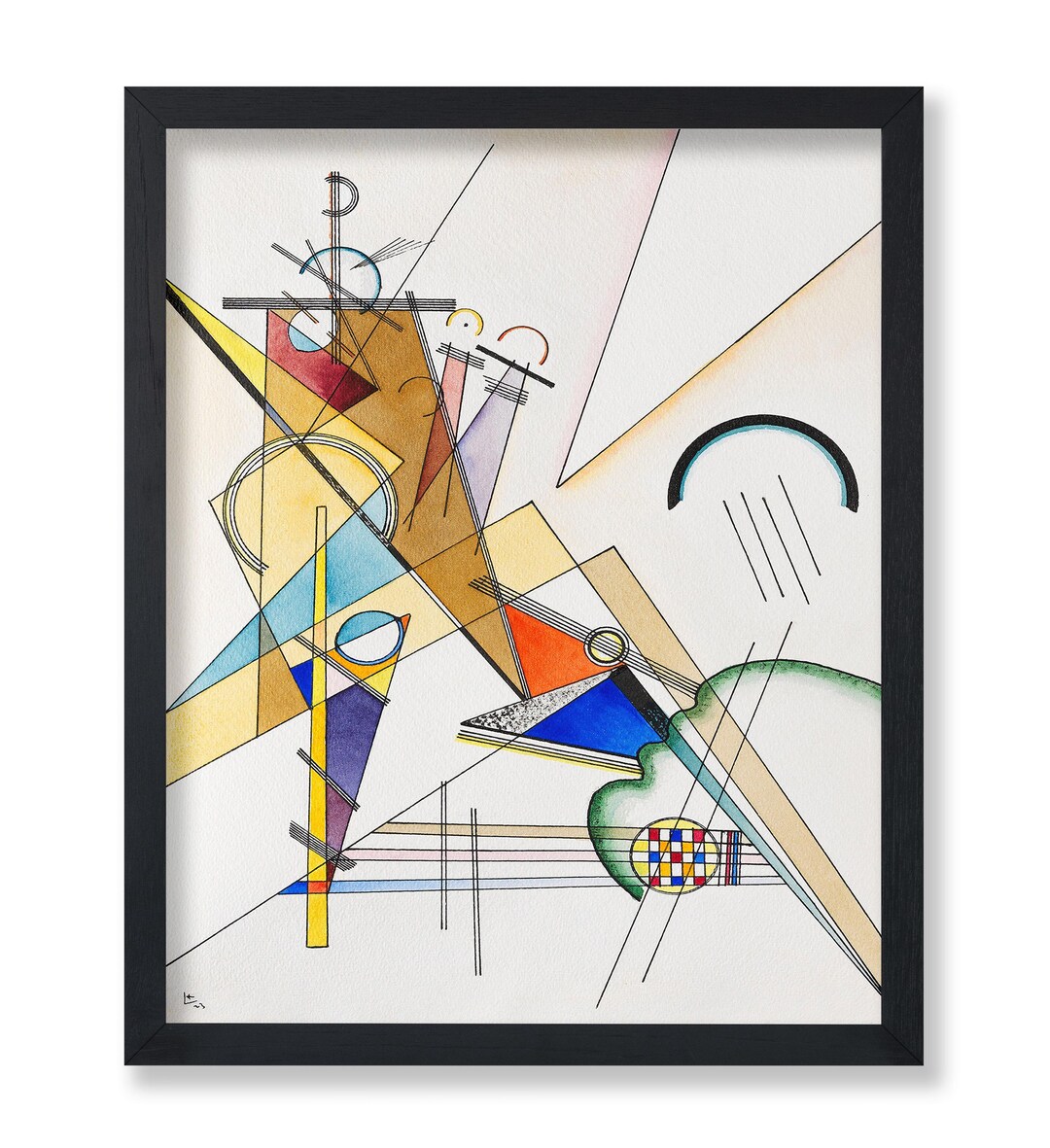 Wassily Kandinsky Poster - Geometric Abstract Art Print - Line Shape ...