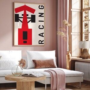 Motorsport Poster - Race Car Print - Car Racing Art - Gift for Men ...