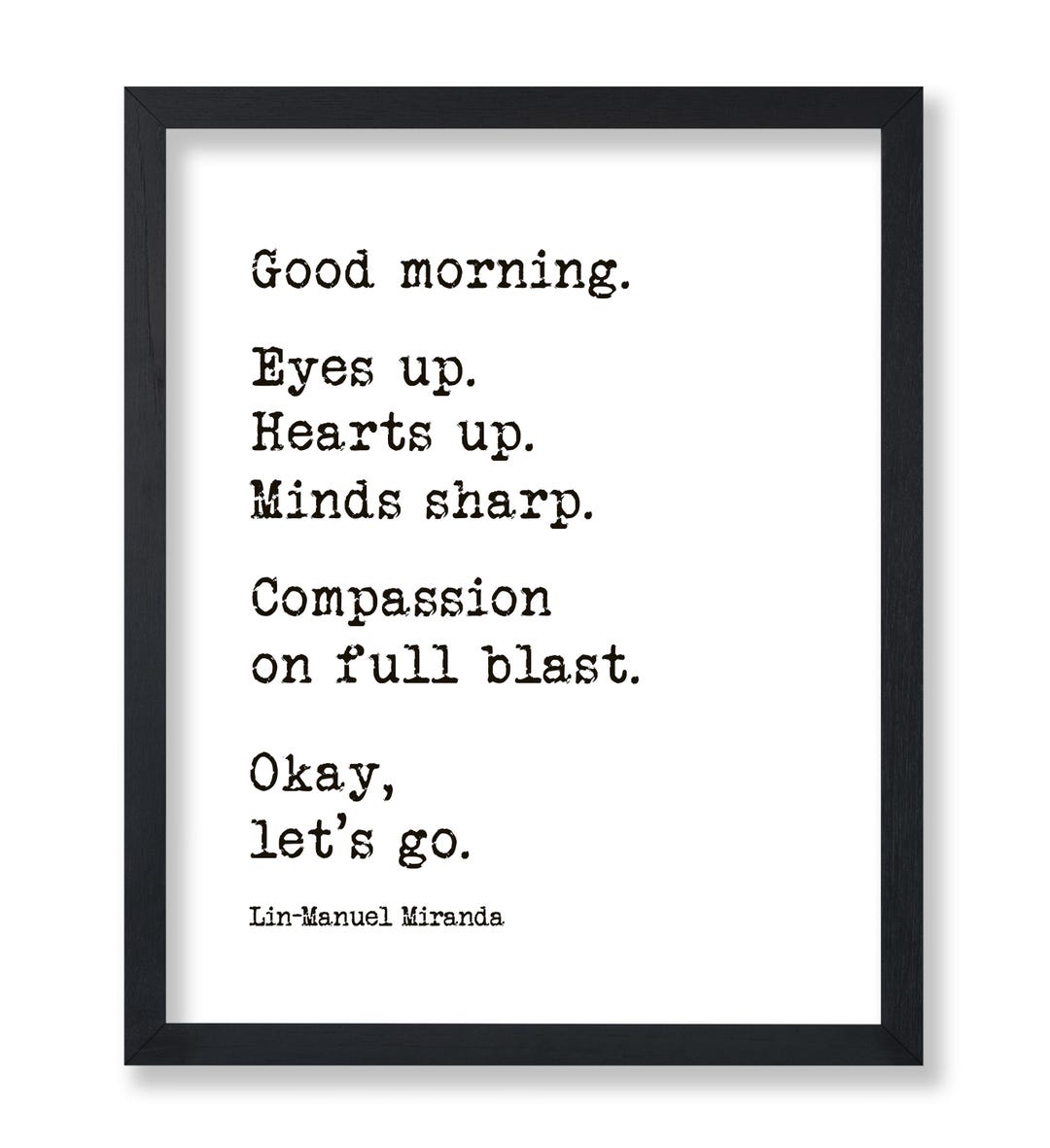 Compassion Print - Positive Quote Wall Art - Inspiring Gift for Men ...