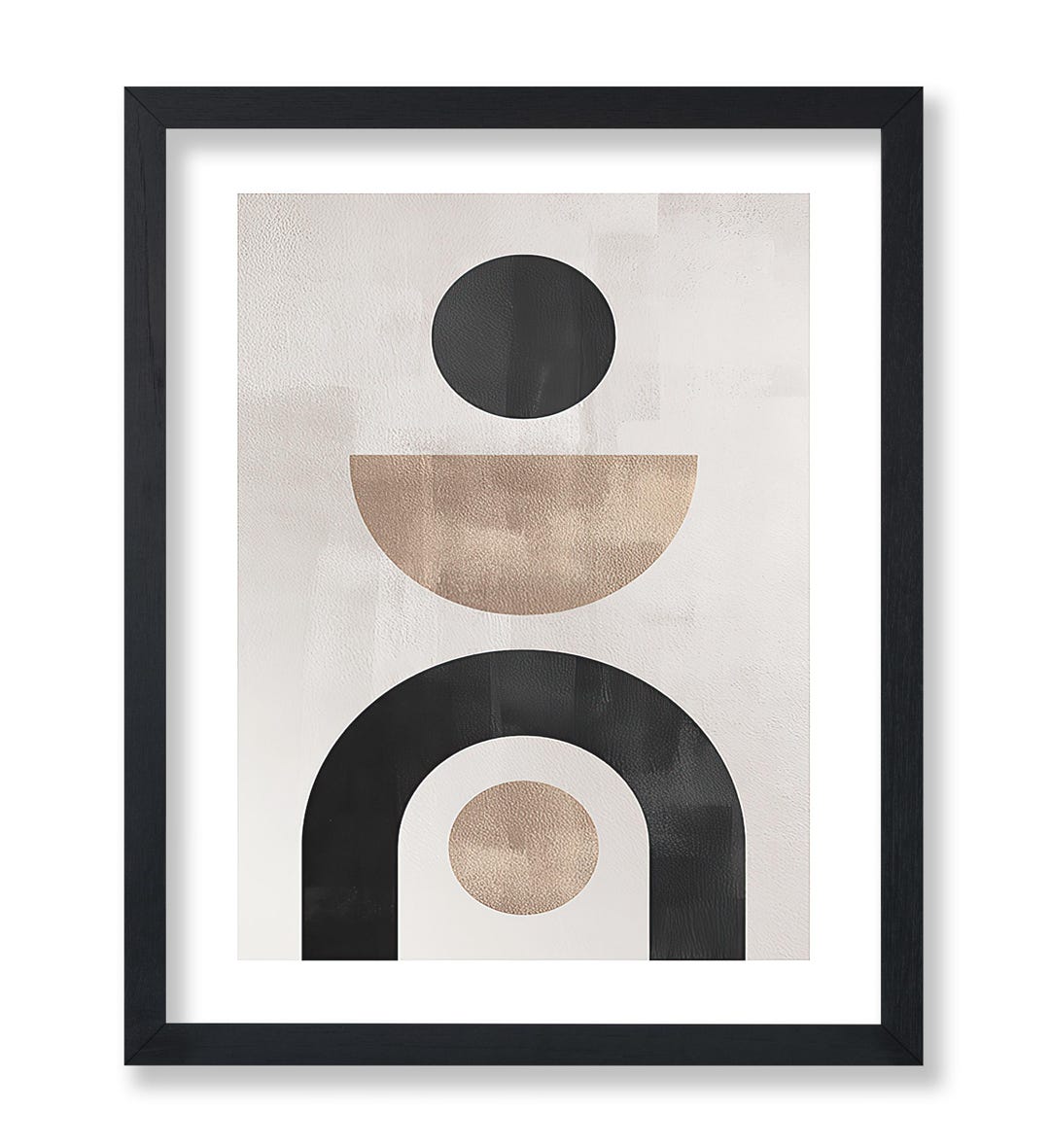 Vintage Minimalist Poster - Retro Abstract Print - Geometric Shapes ...