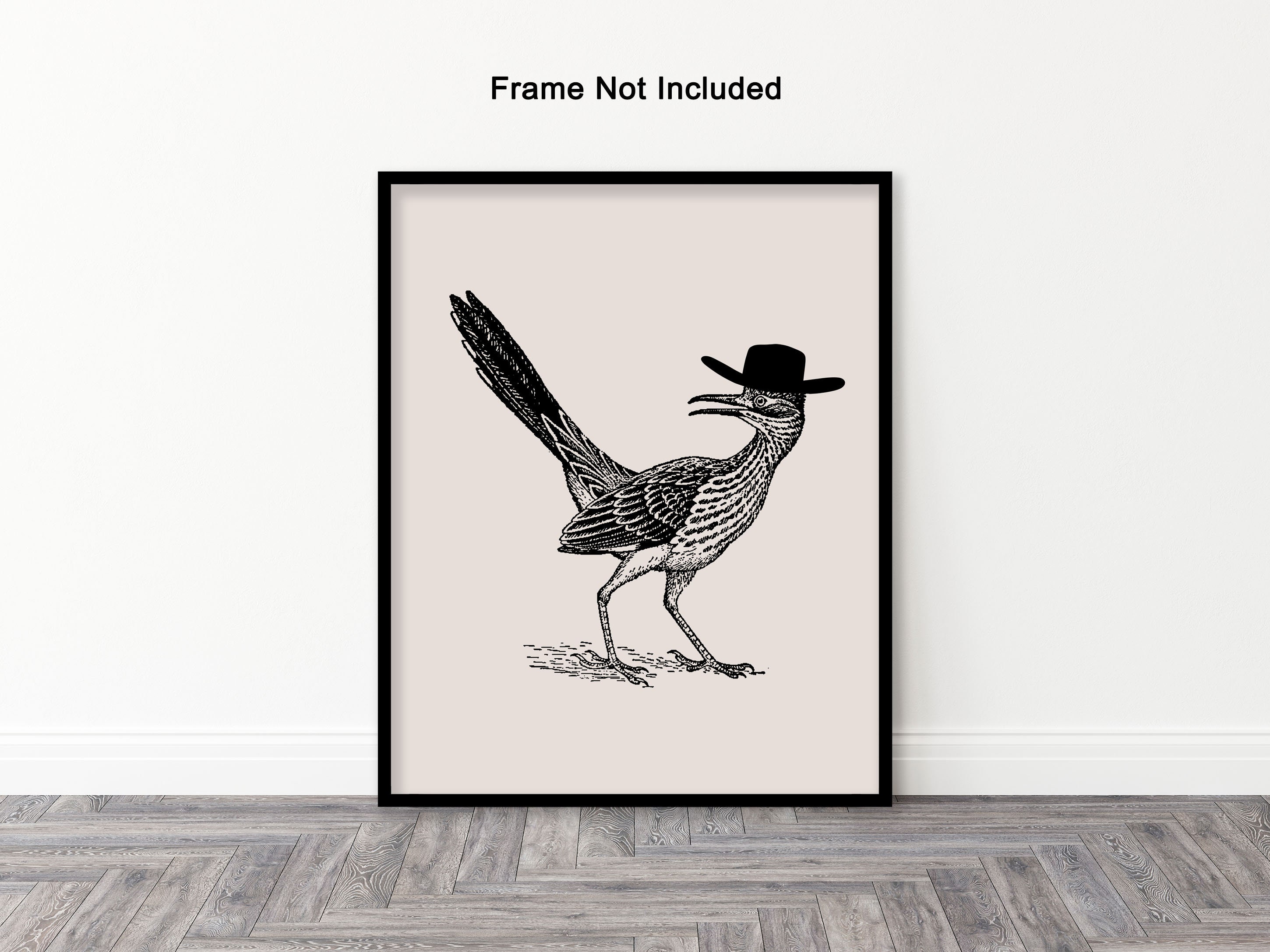 Cowboy Roadrunner Poster Retro Cowboy Print Wild West Art Trendy Art ...