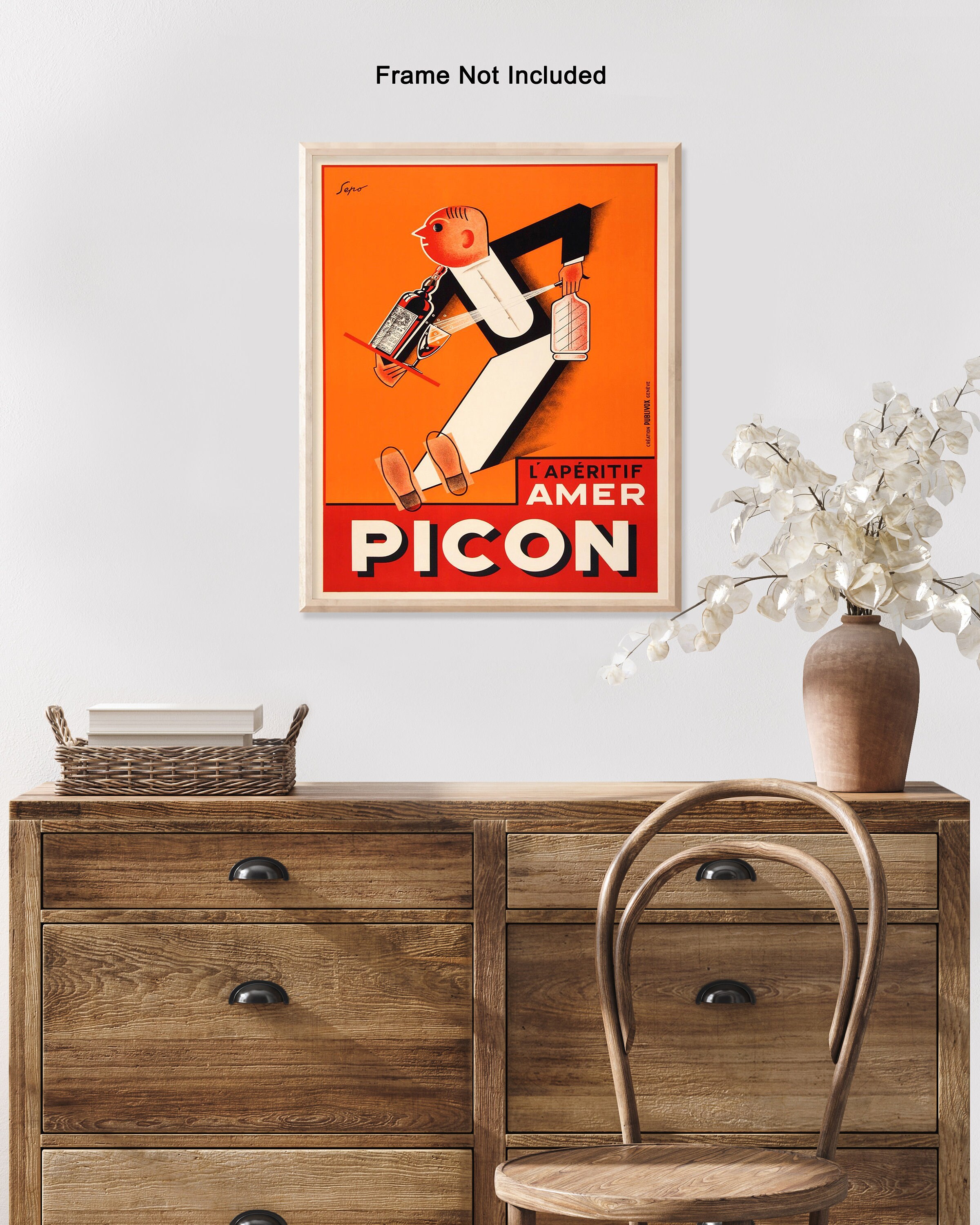 Vintage Picon Poster Retro Alcohol Print Food & Drink Art Classic Decor ...