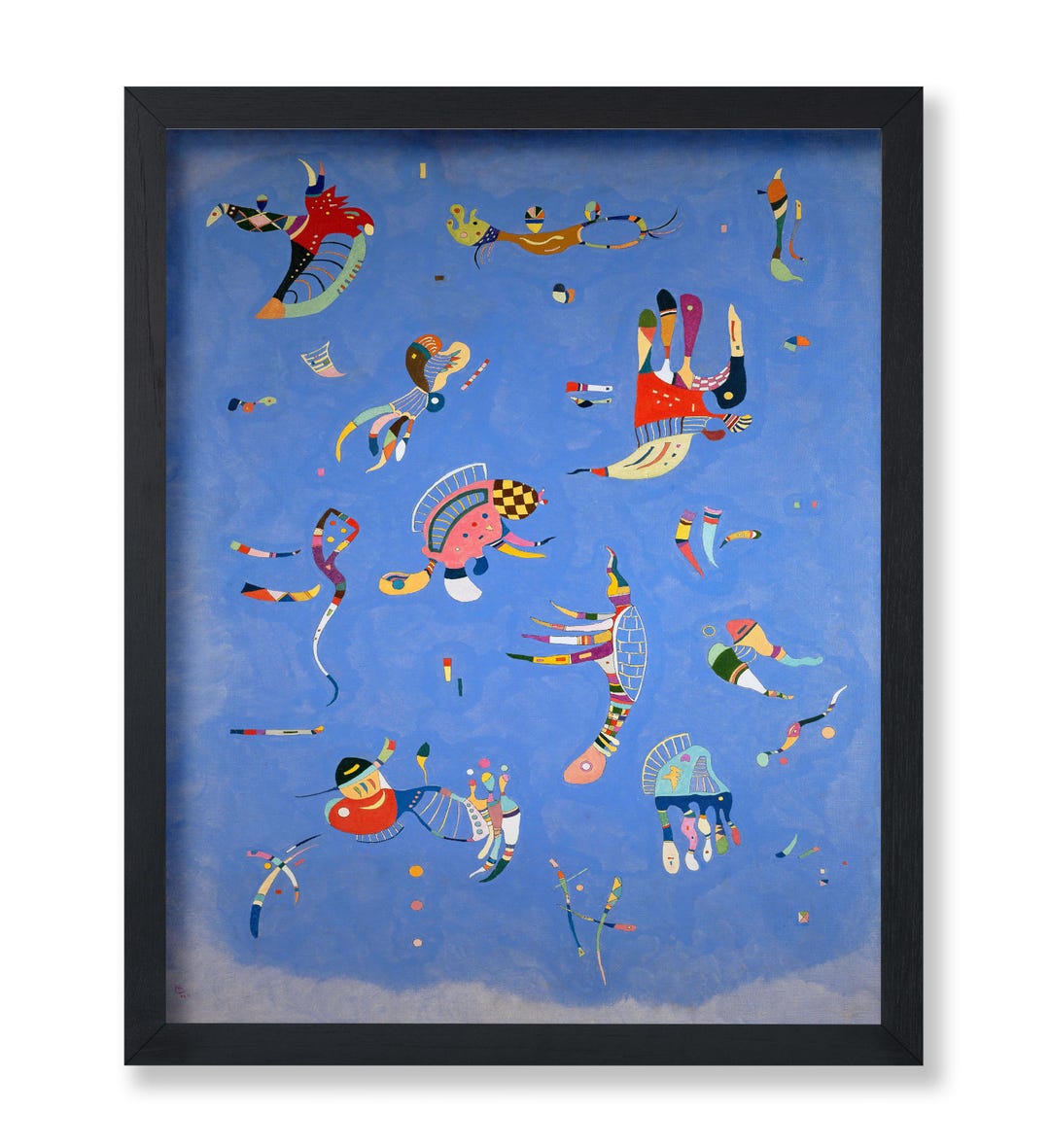 Vintage Wassily Kandinsky Poster - Retro Sky Blue Print - Random ...