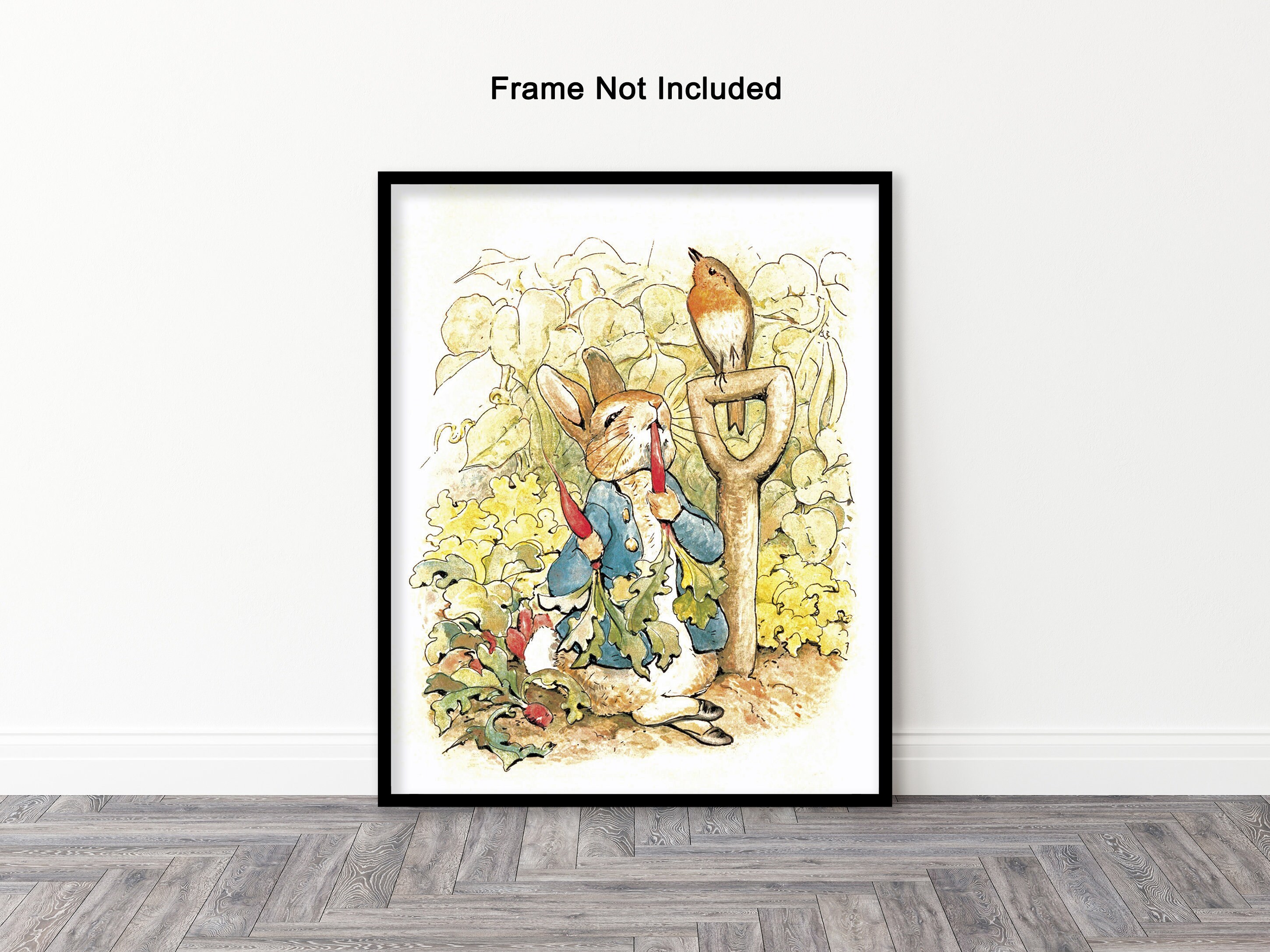 Vintage Peter Rabbit Poster Retro Bunny Art Print Gift for Animal ...