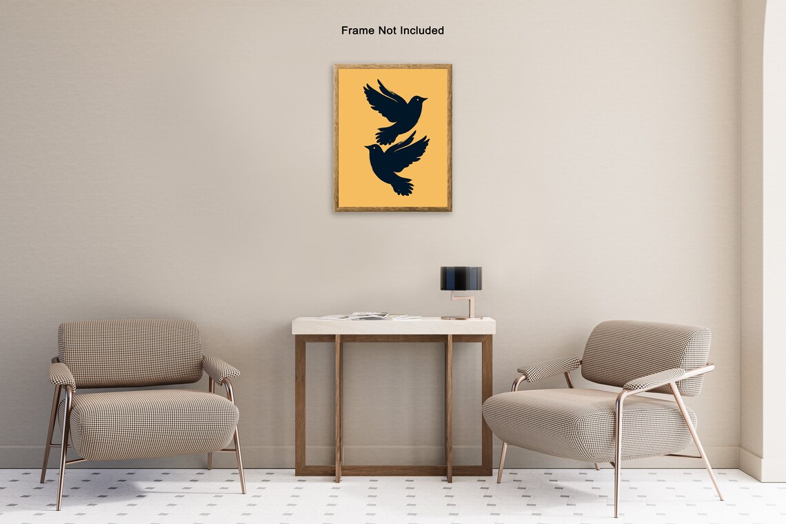 Dove Poster Retro Bird Print Modern Art Drawing Art Sketch Art ...